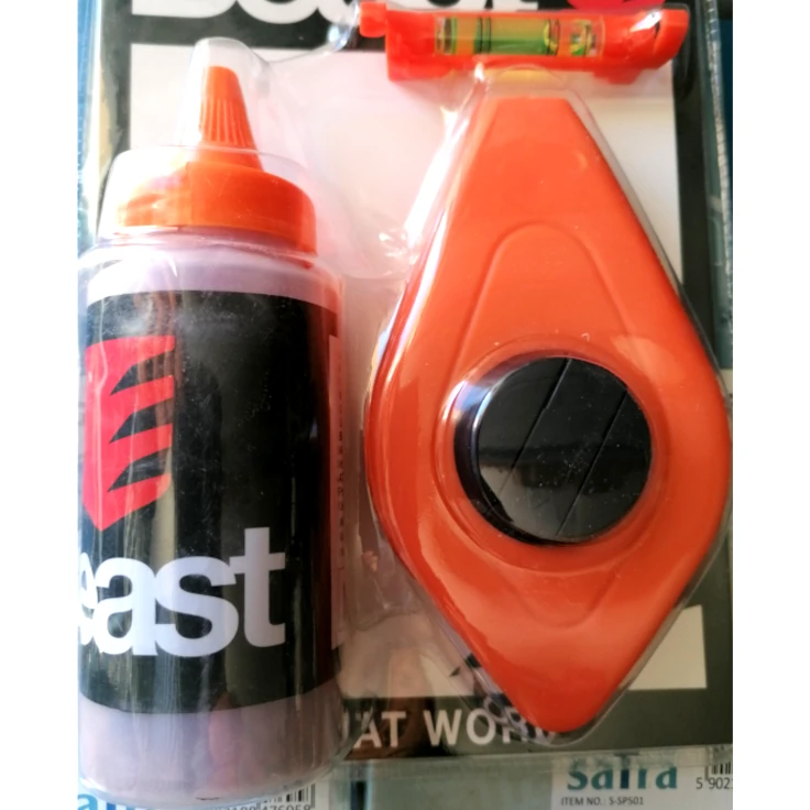 Set Tira Lineas 15 Metros con Bote de Polvo Marcador 100 Gramos - SIO